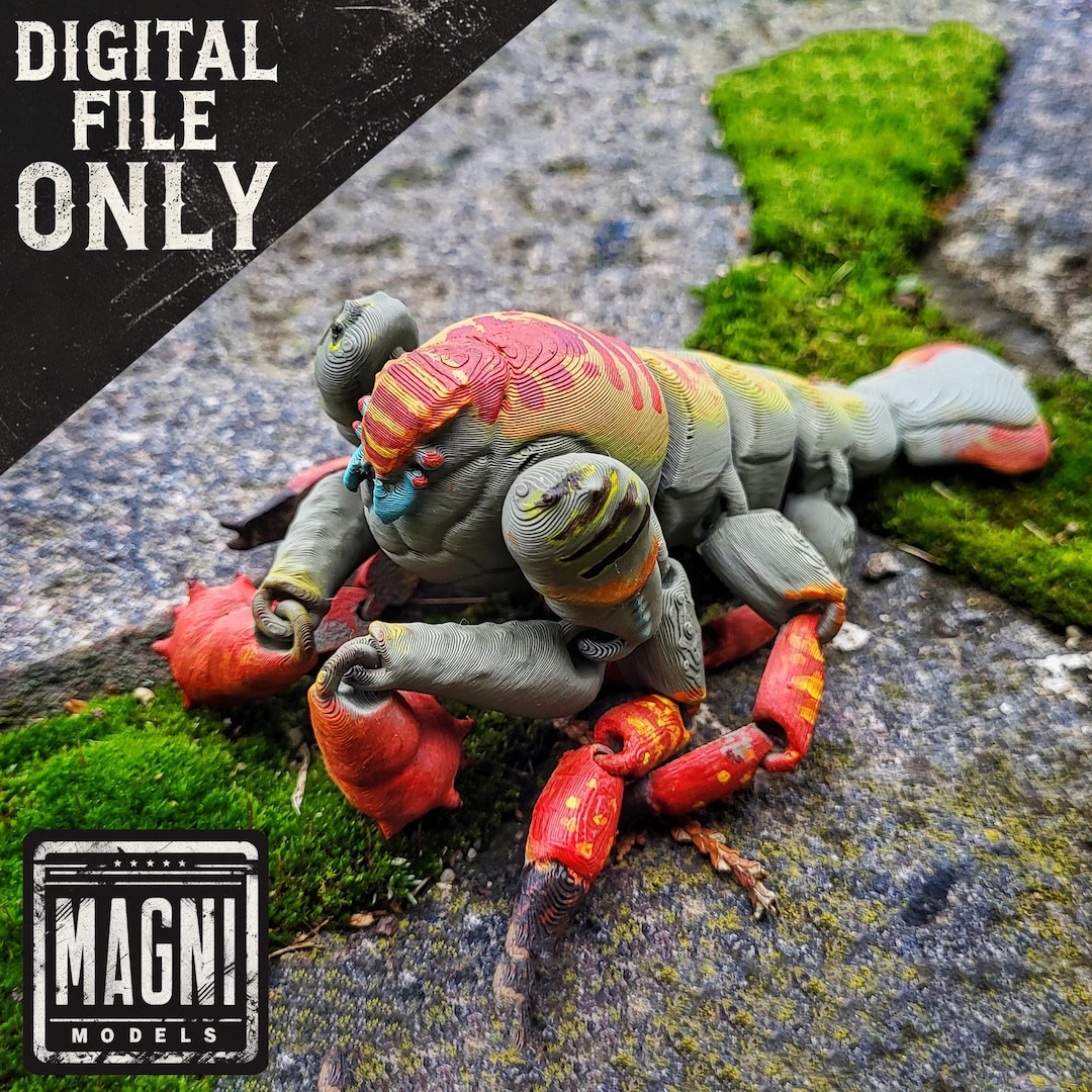 Articulated Rock Puncher STL - Subnautica [FOR 3D PRINTING] - Etsy