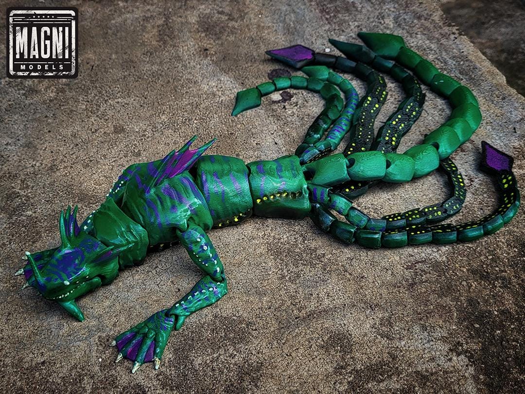 Articulated Sea Dragon Leviathan STL - Subnautica [FOR 3D PRINTING] - Etsy