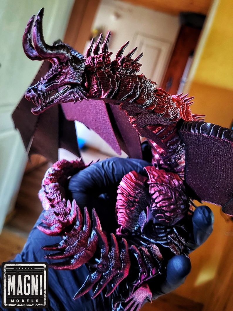 Articulated Diabolus Dragon STL [FOR 3D PRINTING] - Etsy