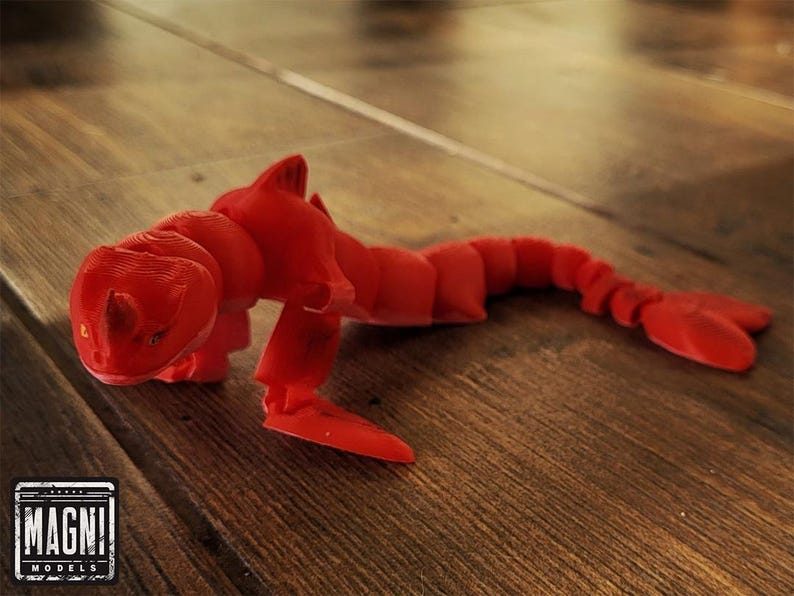 Articulated Red Bluster STL - the Sea Beast [FOR 3D PRINTING] - Etsy