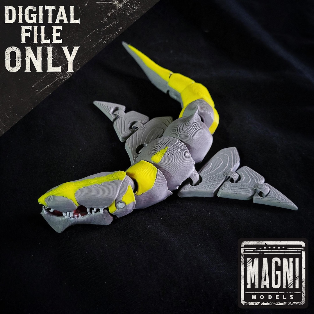 Articulated Brute Shark STL - Subnautica [FOR 3D PRINTING] - Etsy
