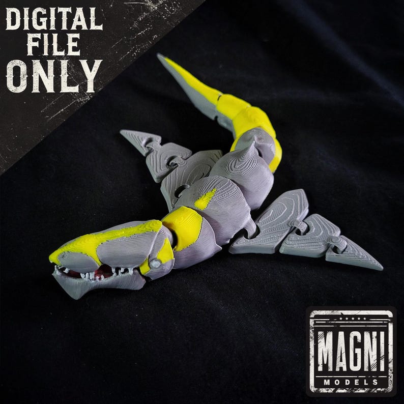 Articulated Brute Shark STL - Subnautica [FOR 3D PRINTING] - Etsy