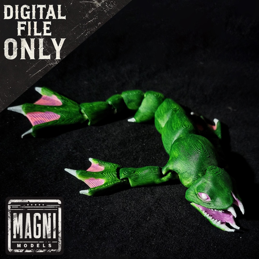 Articulated Lava Lizard STL - Subnautica [FOR 3D PRINTING] - Etsy