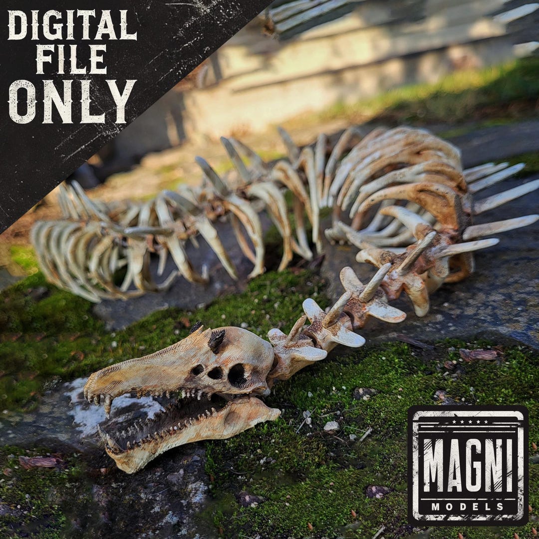 Articulated Gargantuan Leviathan Skeleton STL - Subnautica [FOR 3D PRINTING] - Etsy