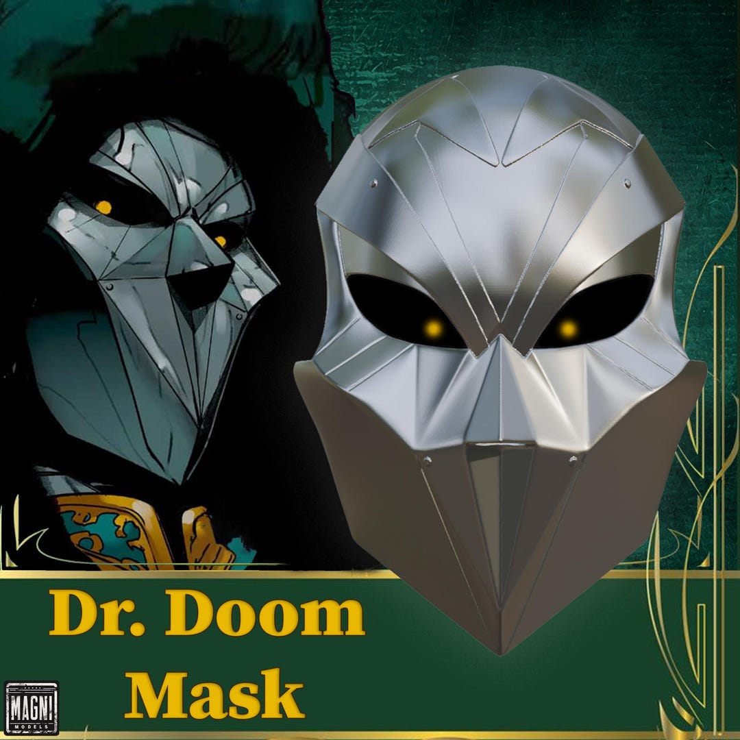 Dr. Doom Cosplay Mask STL - Digital Files [FOR 3D PRINTING] - Etsy