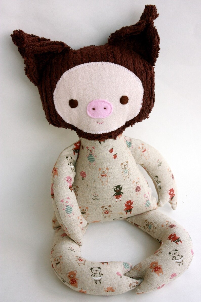SALE Parker Pig PDF Doll Pattern - Etsy