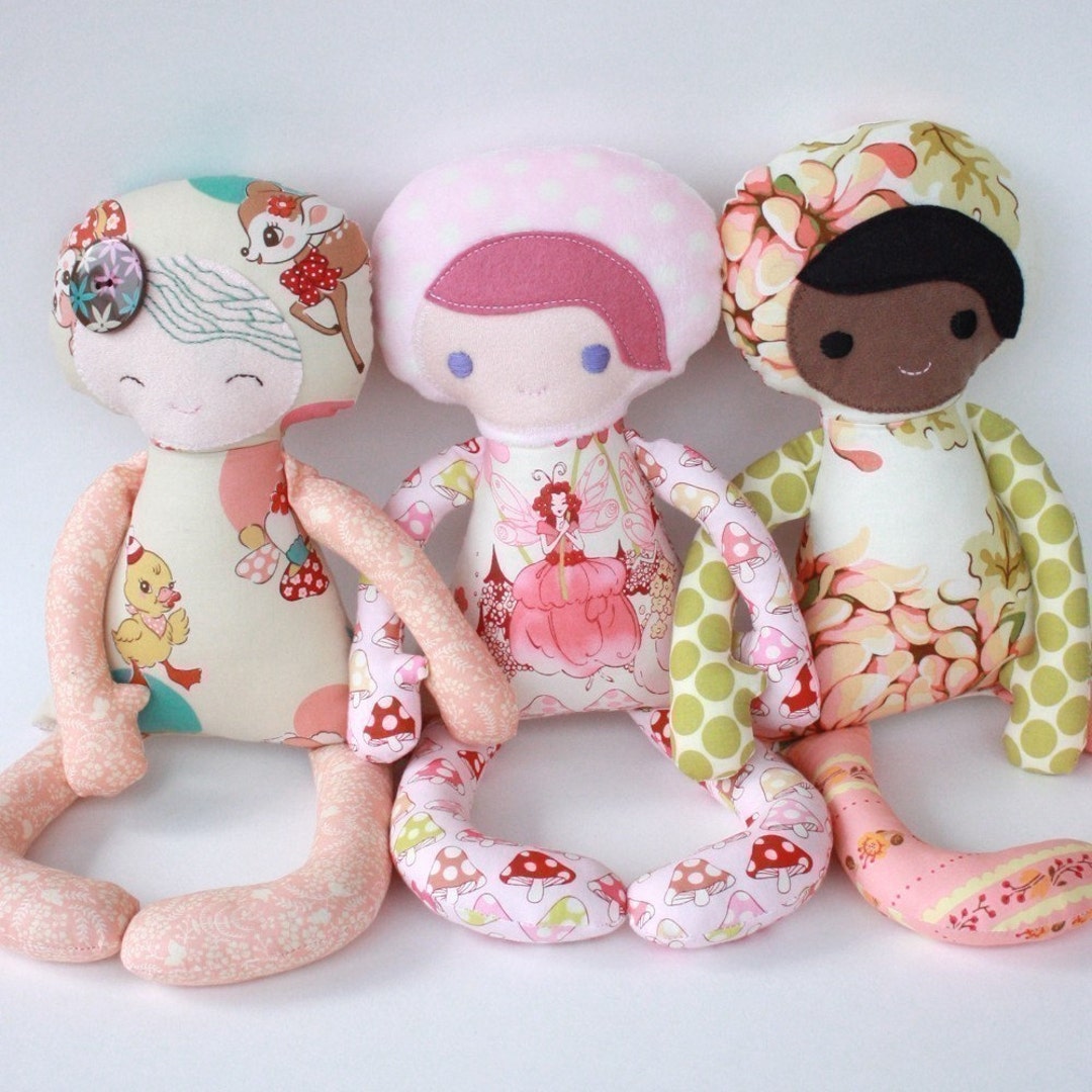 SALE Doodle Girl PDF Doll Pattern - Etsy