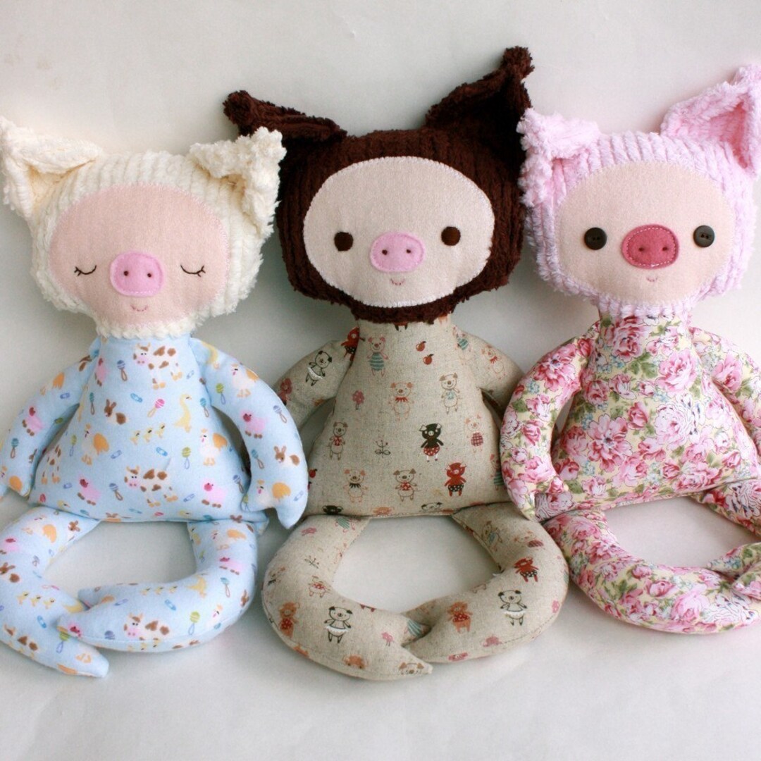 SALE Parker Pig PDF Doll Pattern - Etsy