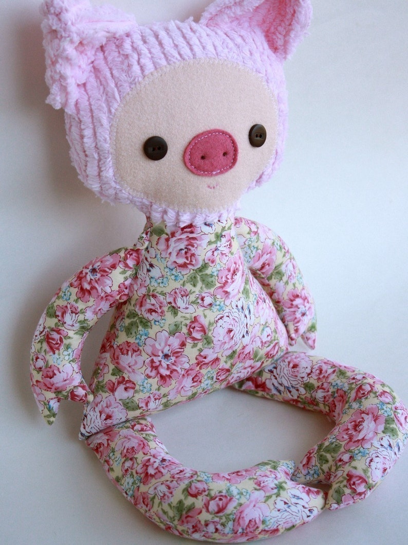 SALE Parker Pig PDF Doll Pattern - Etsy