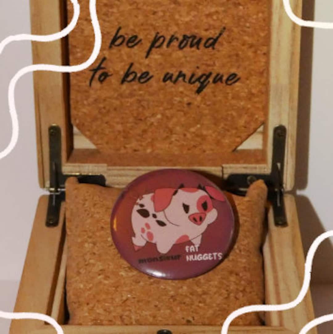 Mr. Fat Nuggets Badge hazbin Hotel - Etsy