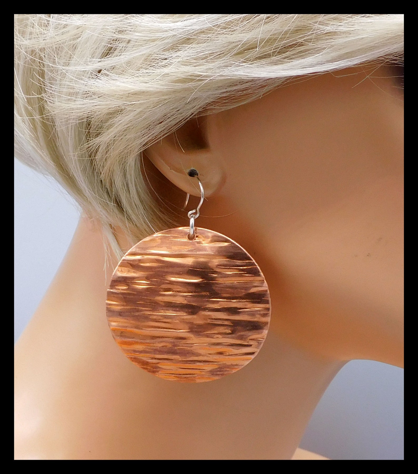 COPPER RIPPLES Handforged Rippled Copper Dramatic Statement - Etsy