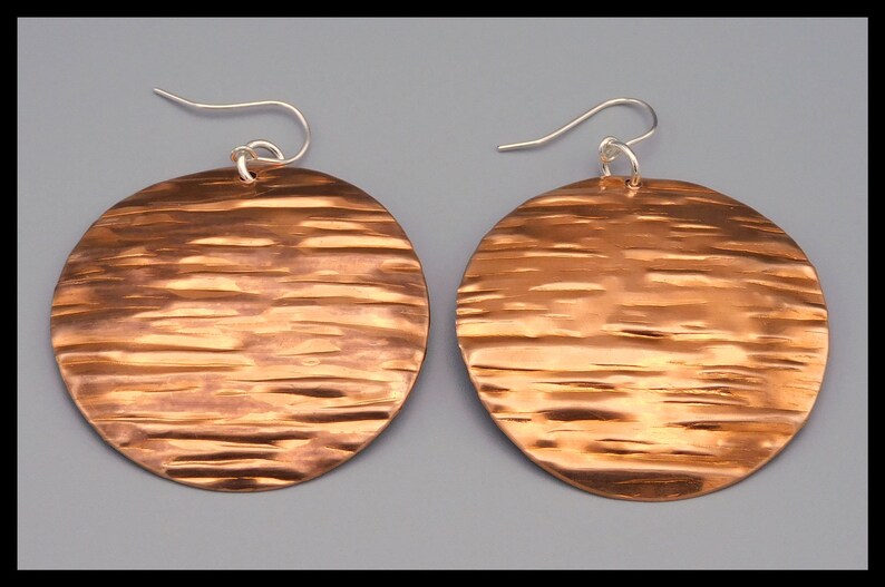 COPPER RIPPLES Handforged Rippled Copper Dramatic Statement - Etsy