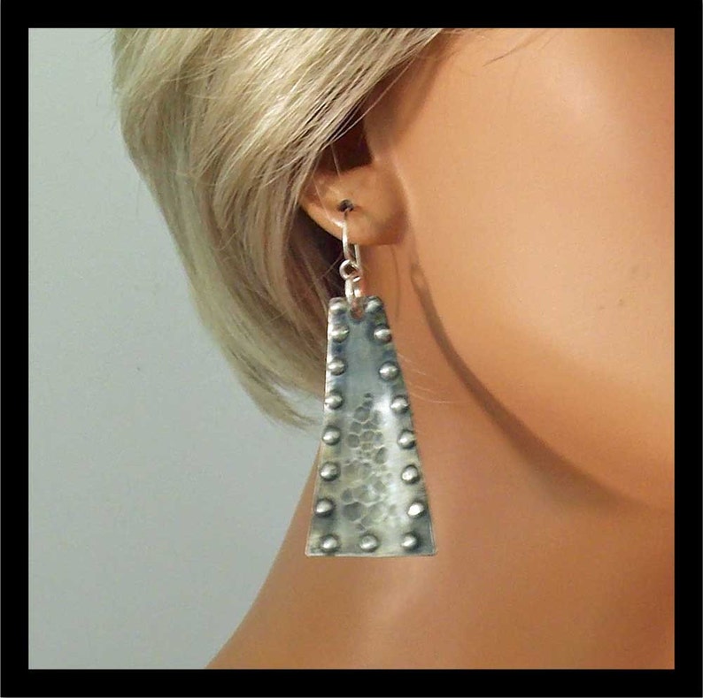 SILVER EGYPTIAN - Handforged Dimpled Hammered Oxidized Pewter ...