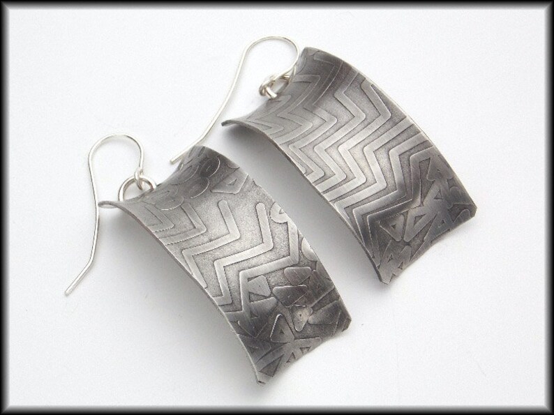 MOD GEOS Handforged Antiqued Embossed Modern Geometrics - Etsy
