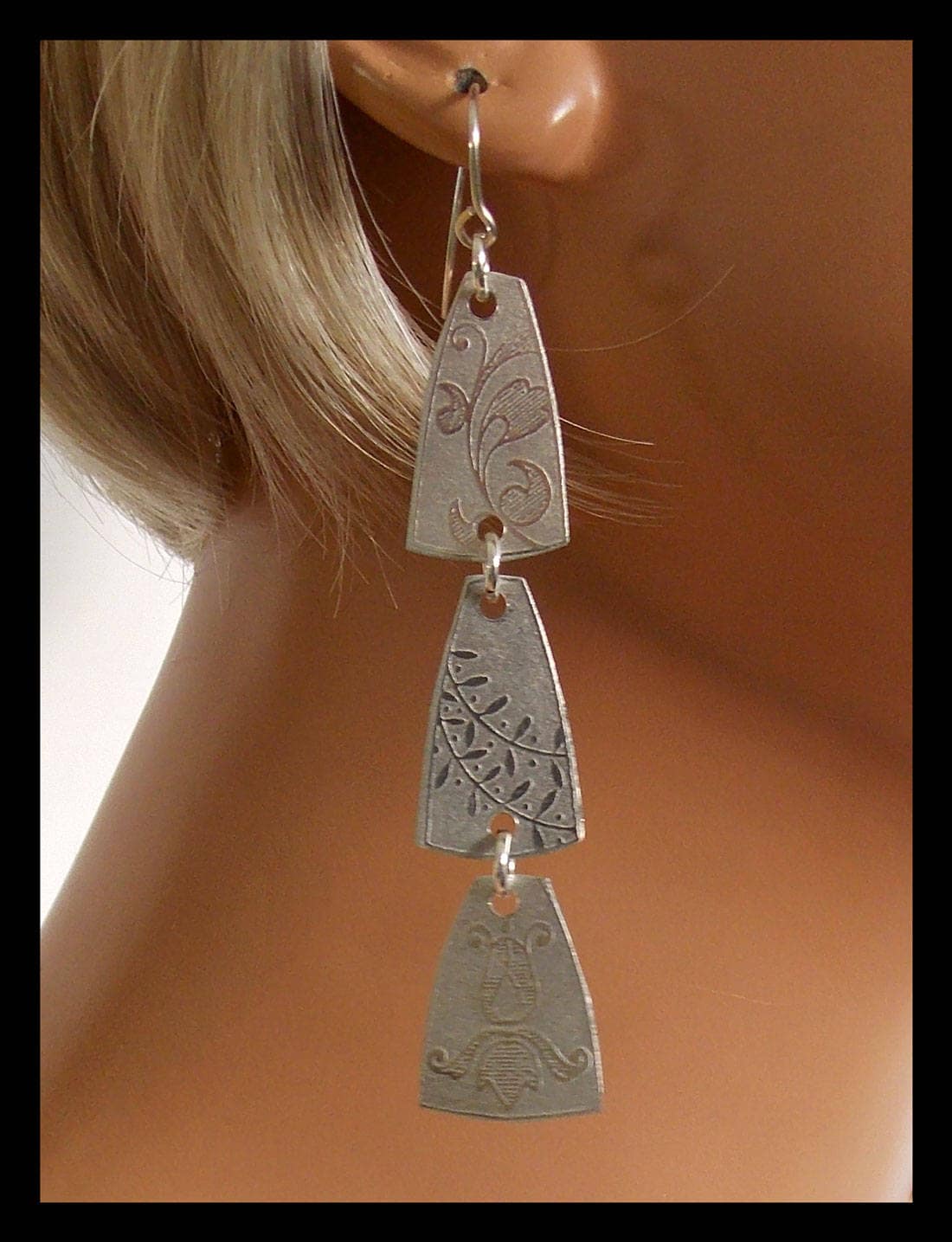 Scandinavia Handforged Embossed Long Scandinavian Design Pewter ...