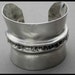 KYRA Handforged Foldformed Antiqued Wide Pewter Cuff Bracelet - Etsy
