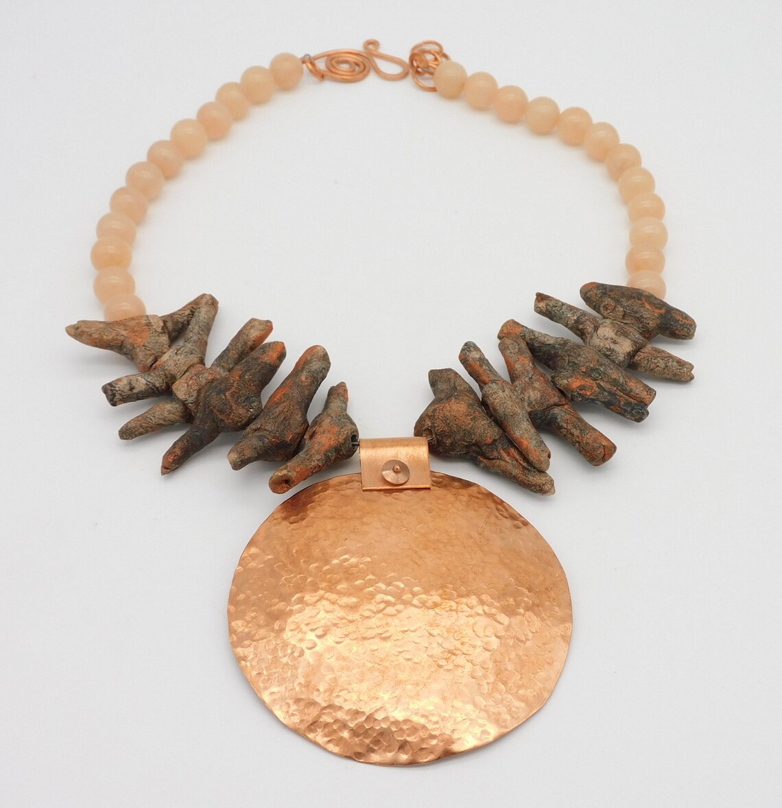 COPPER FIRE - Earthy Handmade Artisan Ceramic Twigs - Peach Chalcedony ...
