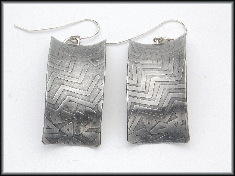 MOD GEOS Handforged Antiqued Embossed Modern Geometrics - Etsy