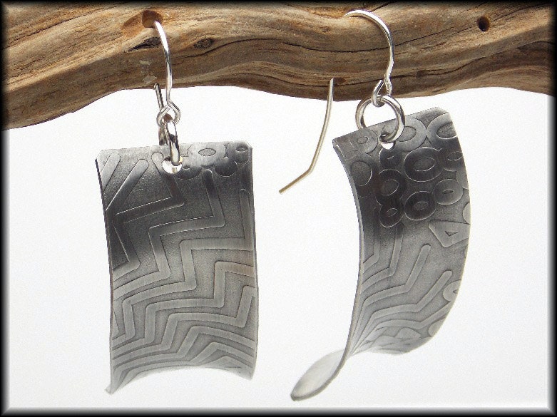 MOD GEOS Handforged Antiqued Embossed Modern Geometrics - Etsy