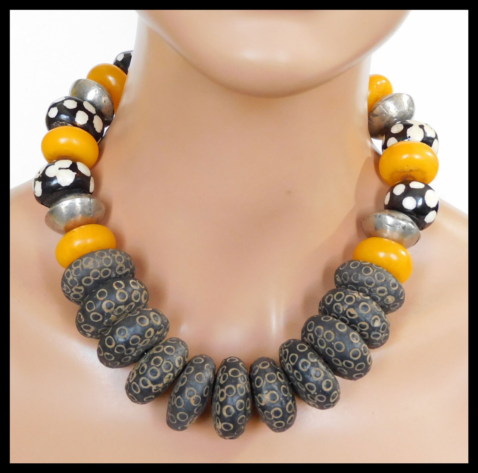 TRIBAL AFRICA Handmade Clay Beads From Mali Handmade Moroccan Beads ...