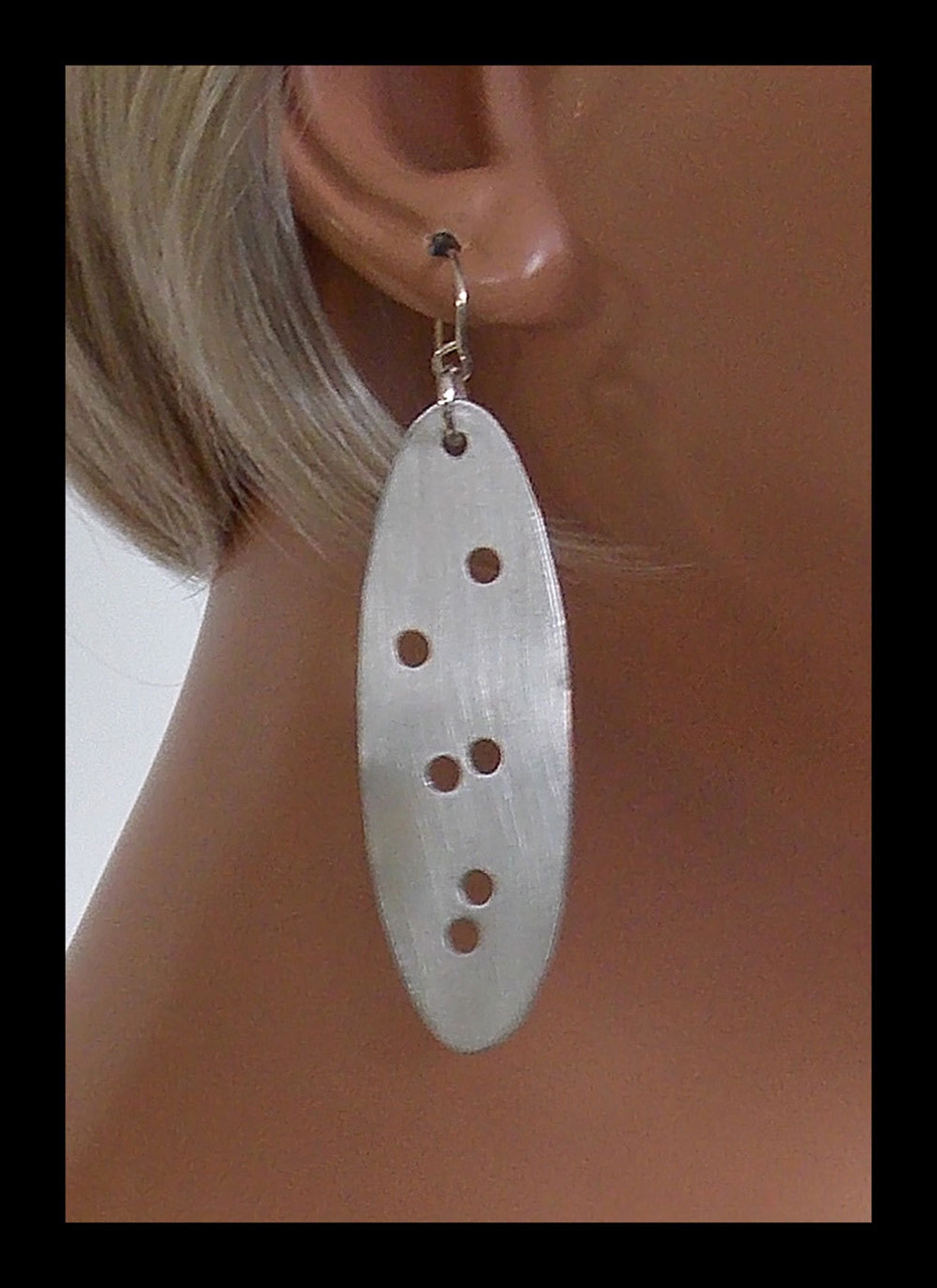 EVA Handforged Long Dramatic Pewter Statement Earrings With - Etsy