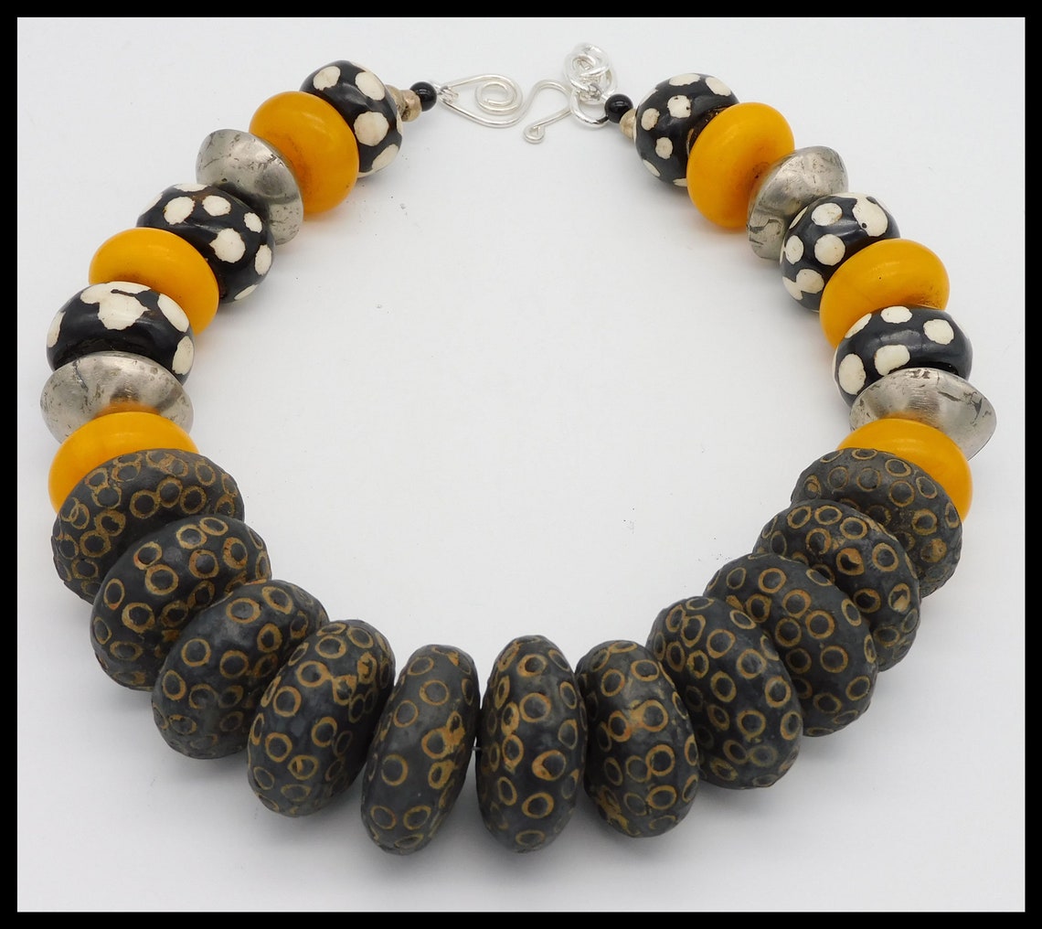 TRIBAL AFRICA Handmade Clay Beads From Mali Handmade Moroccan Beads ...