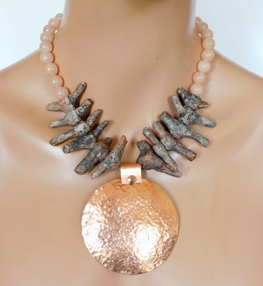 COPPER FIRE - Earthy Handmade Artisan Ceramic Twigs - Peach Chalcedony ...