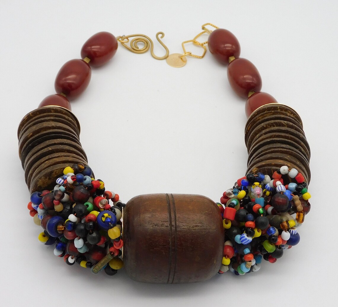 TRIBES of AFRICA Vintage African Wooden Spindle Whorl 100's of African ...