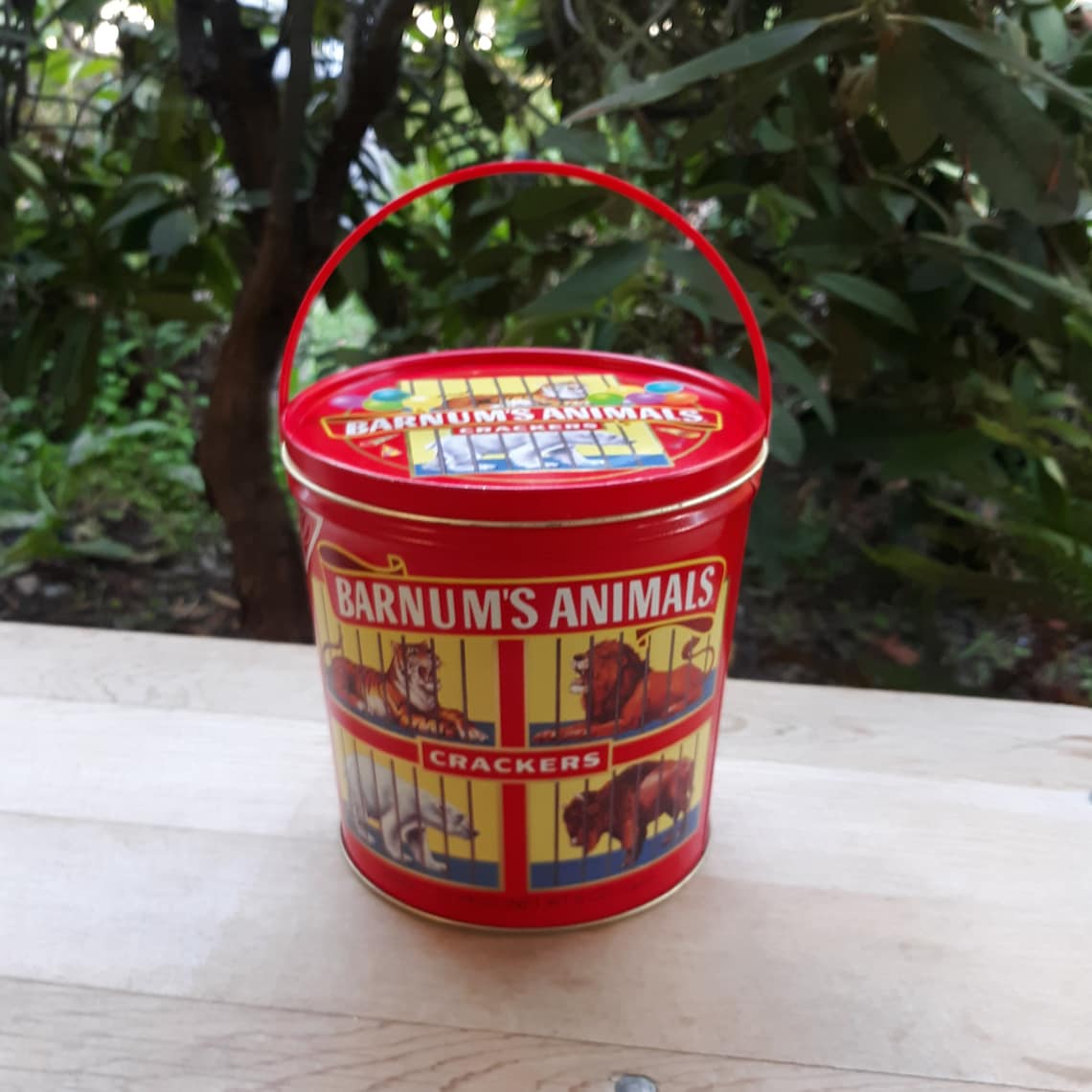 Vintage Animal Cracker Bucket Tin Nabisco 1990 | Etsy