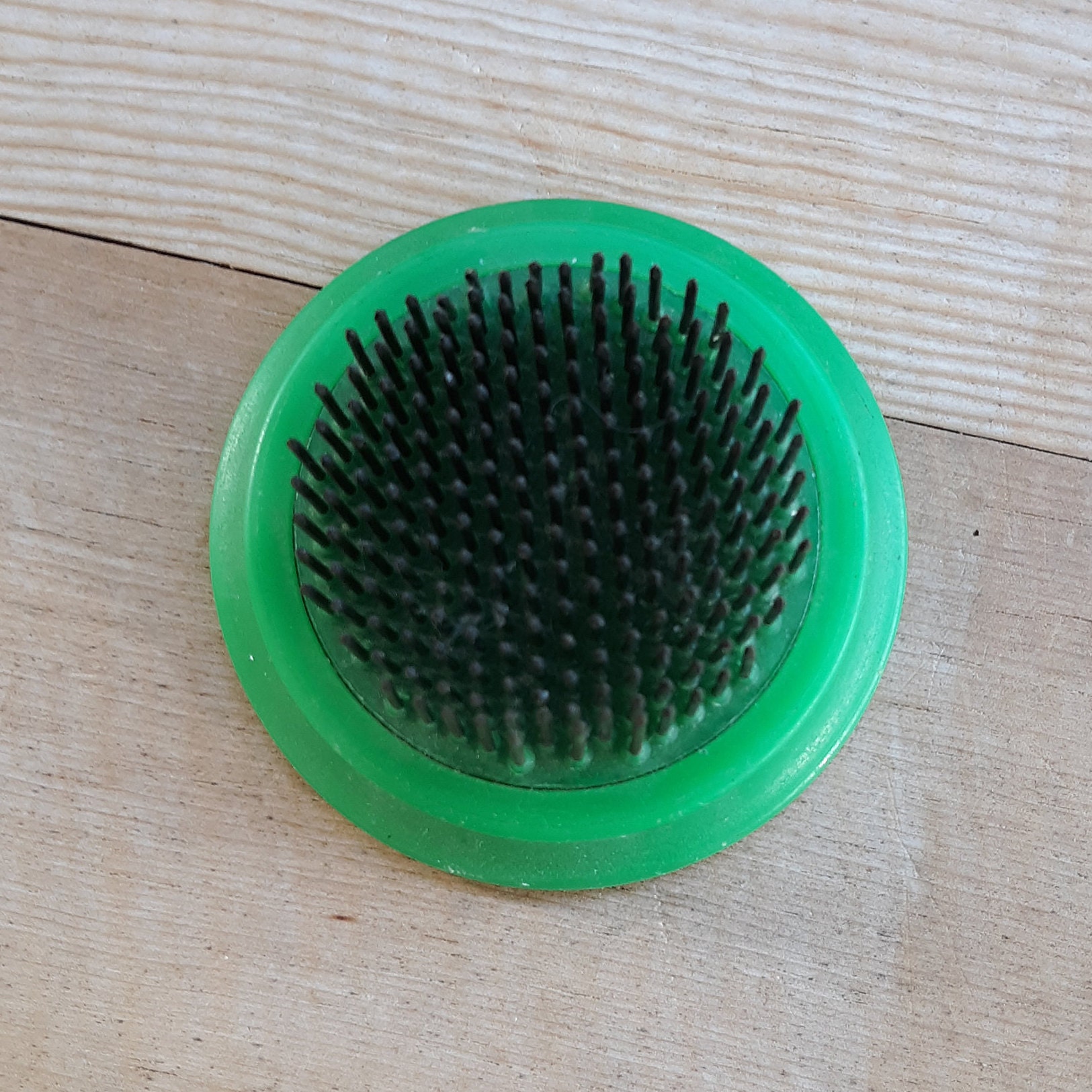 Vintage Green Flower Frog Plastic Round Royal Hill | Etsy