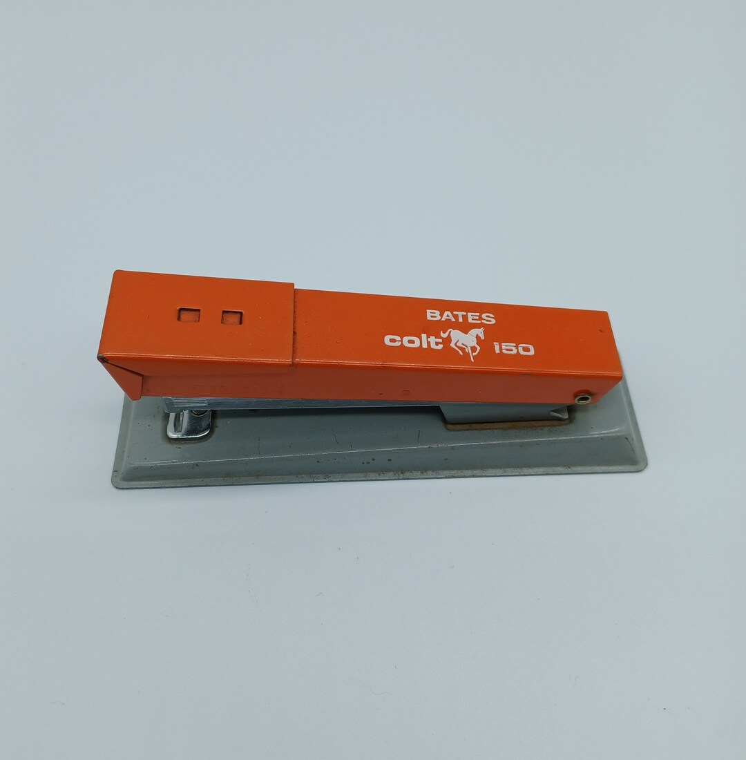 Vintage Bates Colt 150 Stapler in Red/orange Royalhillvintage - Etsy