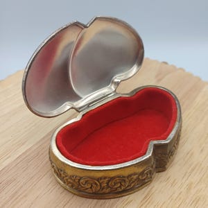 Godinger Silver-plated Double Heart Trinket Box With Red Velvet - Etsy