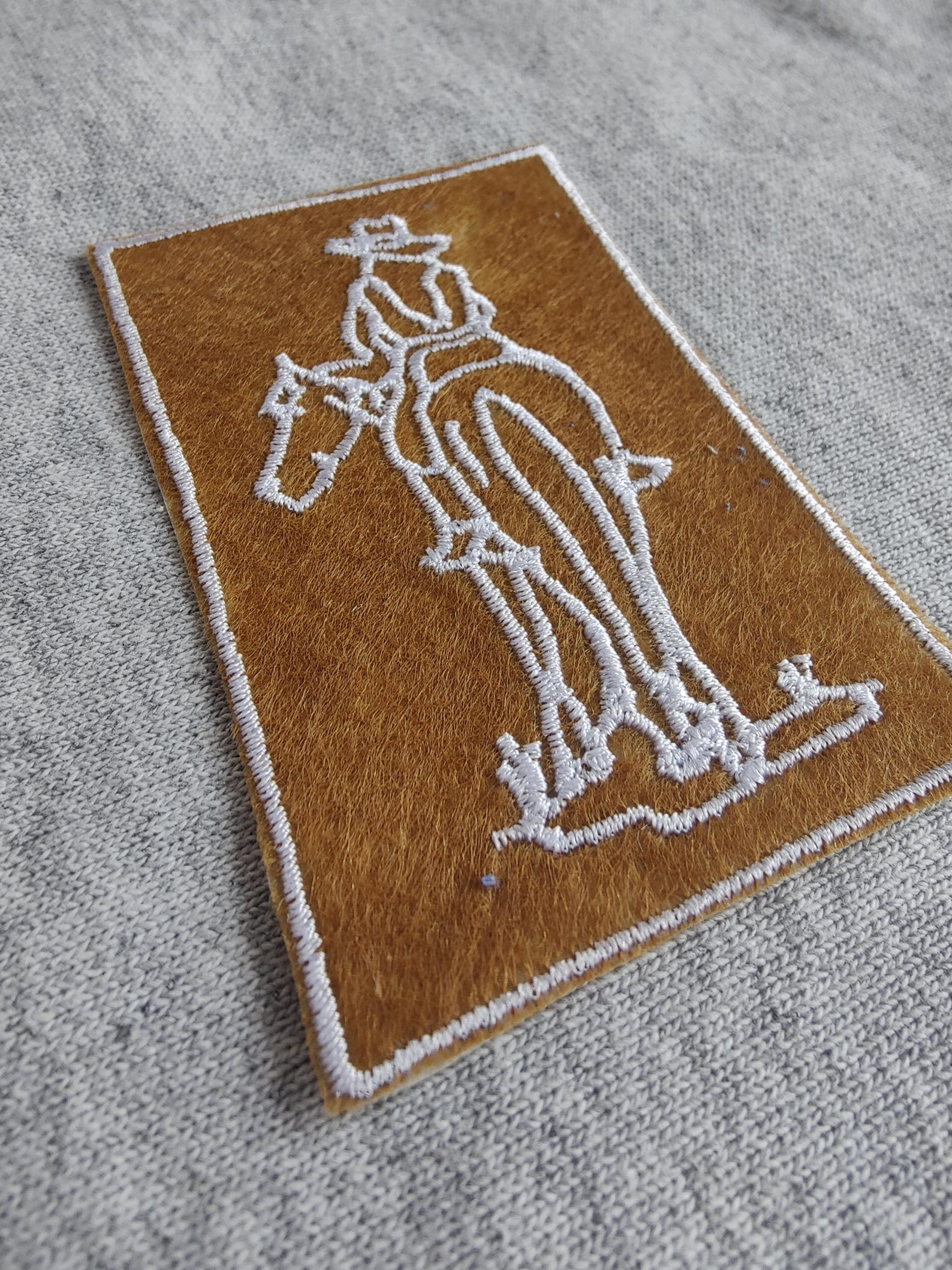 Embroidered Cowboy Patch: Western Style Felt Sew-on Applique - Etsy