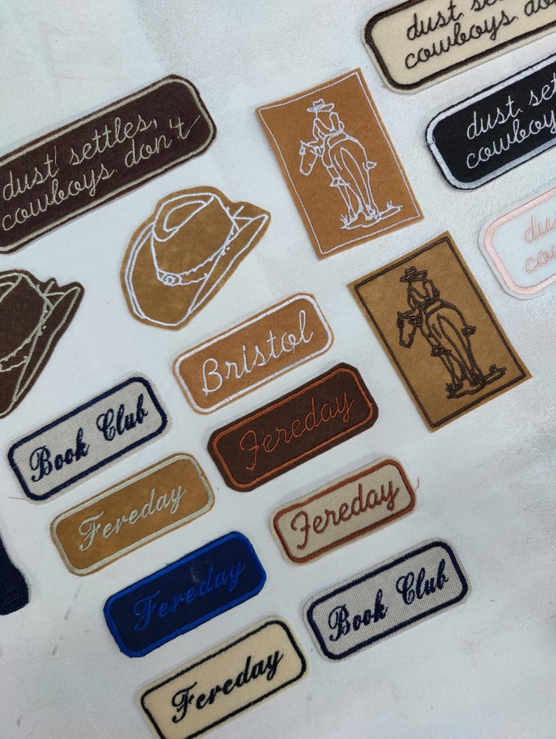 Dust Settles Cowboys Don't - Vintage Style Patch - Cowboy Western Badge ...