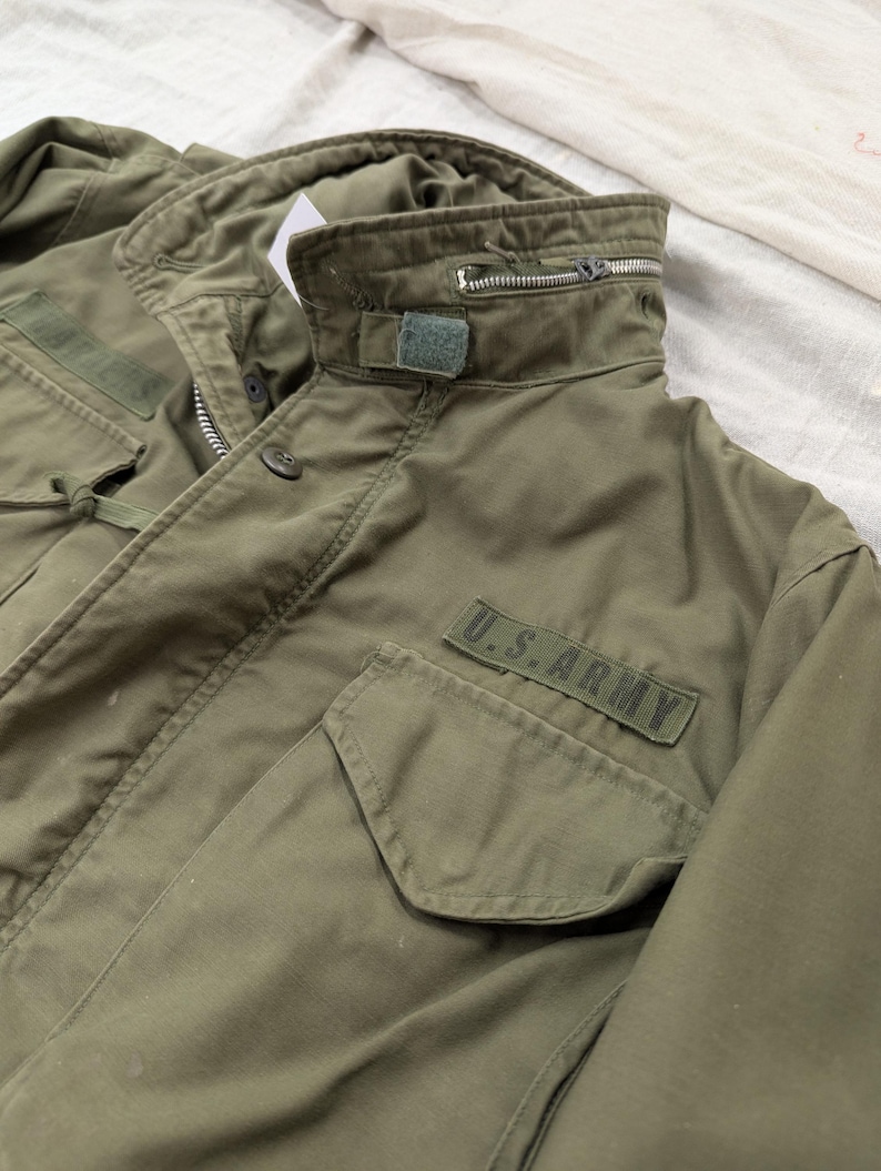 Vintage 1980s M65 Field Jacket | Contractor Made | Olive Military ...