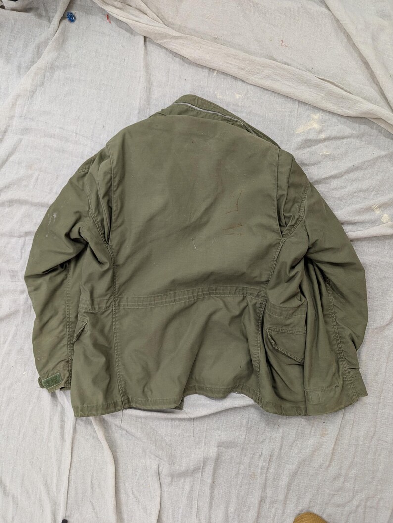 Vintage 1980s M65 Field Jacket | Contractor Made | Olive Military ...