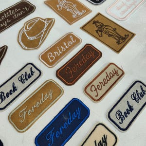 Embroidered Cowboy Patch - Sew on Vintage Western Style Badge - Boho ...