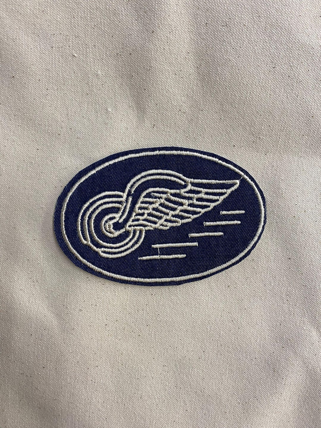 Winged Vintage Wheel Patch — Sew on Fabric Patch Badge • Workwear Car ...