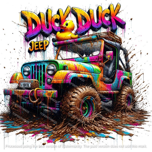 Duck Jeep Printable - Etsy