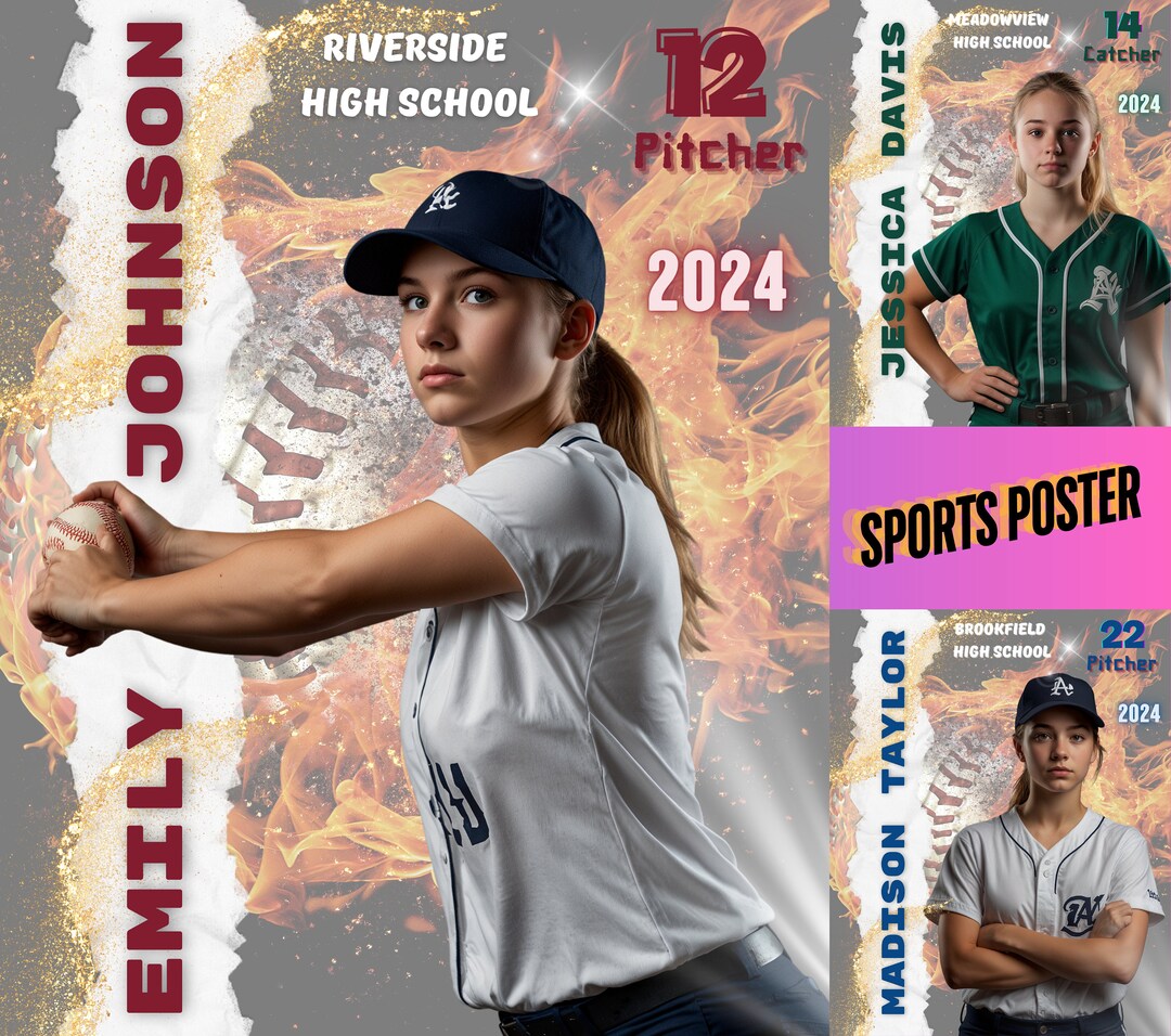 Editable Baseball Poster Template | Senior Night Banner (digital) - Etsy