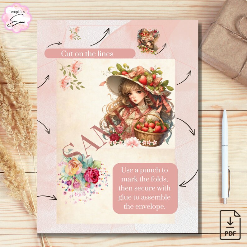 Instant Download Letter Writing Set, Printable Letter Writing Set in ...
