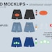 Denim Short / Jorts Mock up Streetwear Designs Design Tools for Adobe ...