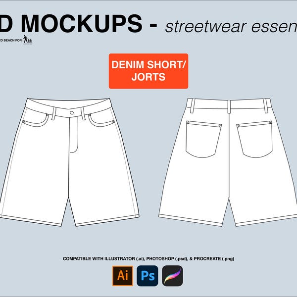 Jorts Mockup - Etsy