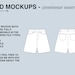 Denim Short / Jorts Mock up Streetwear Designs Design Tools for Adobe ...
