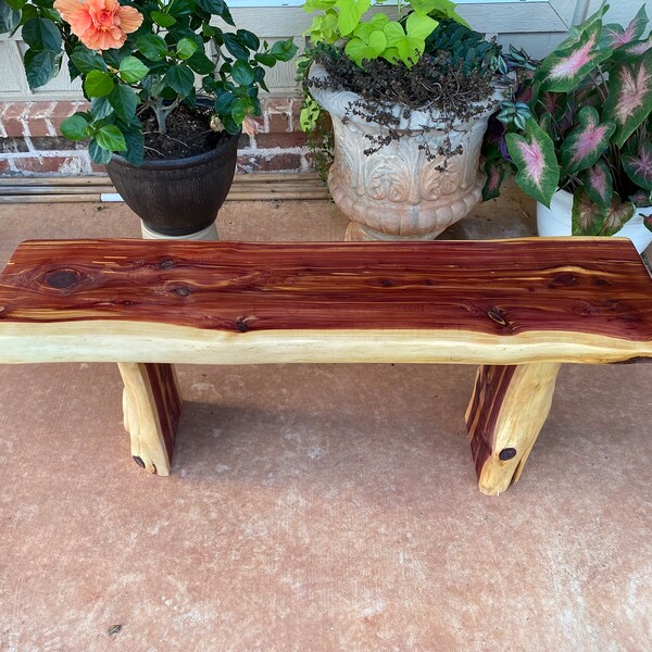 Cedar Bench - Etsy