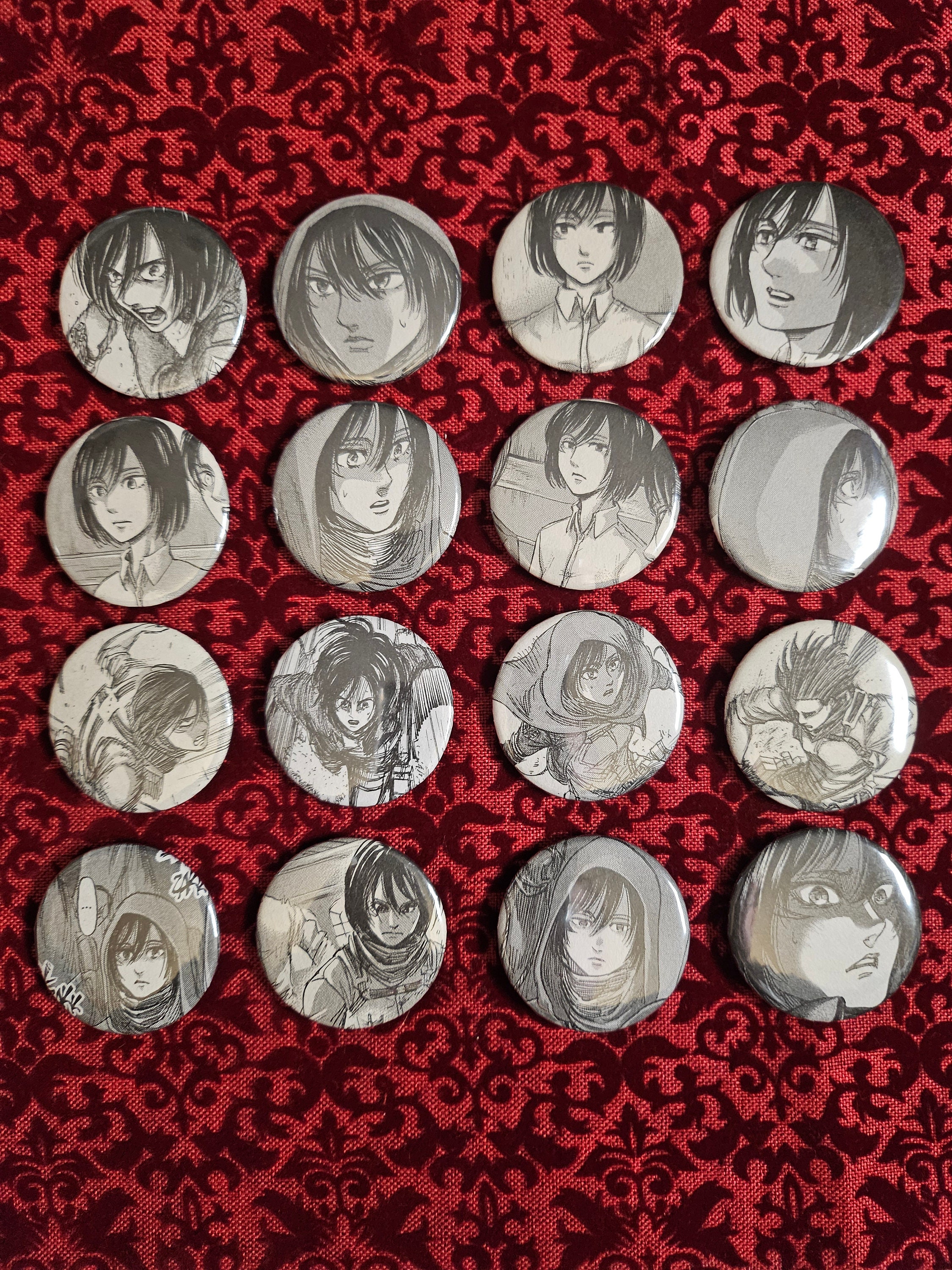 Mikasa Ackerman Manga Pins - Etsy
