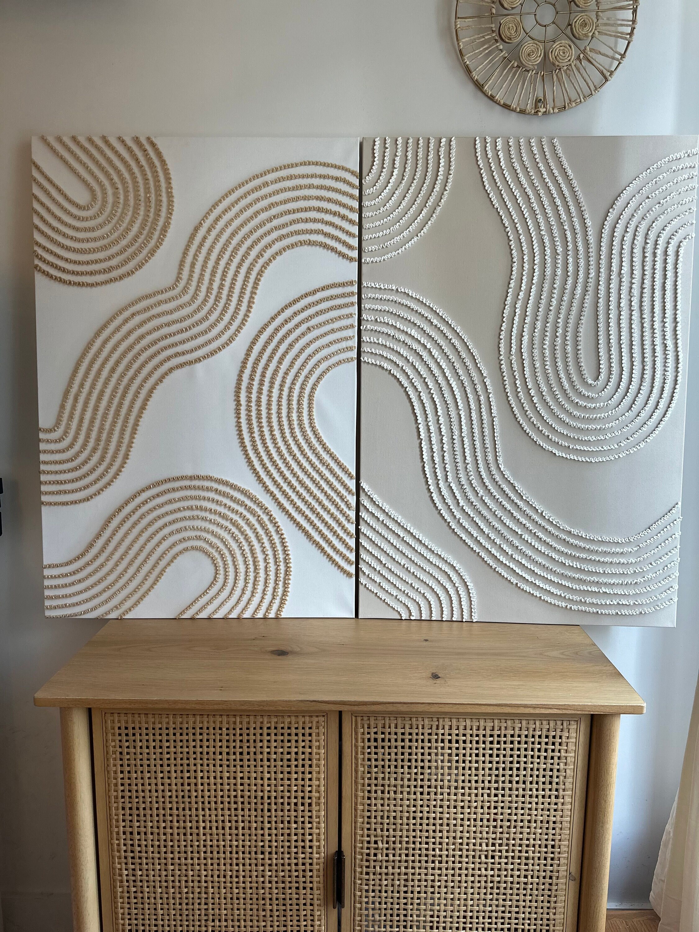 Textured Wall Art, Boho Wall Art, Acrylic Painting, Wall Decor ...