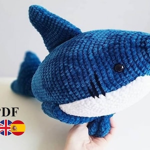 Amigurumi Crochet Pattern Shark. Shark Amigurumi. Crochet Shark. Shark ...