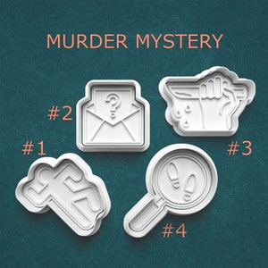 Murder Mystery Cookie Cutters ~ True Crime Polymer Clay Cutters ...