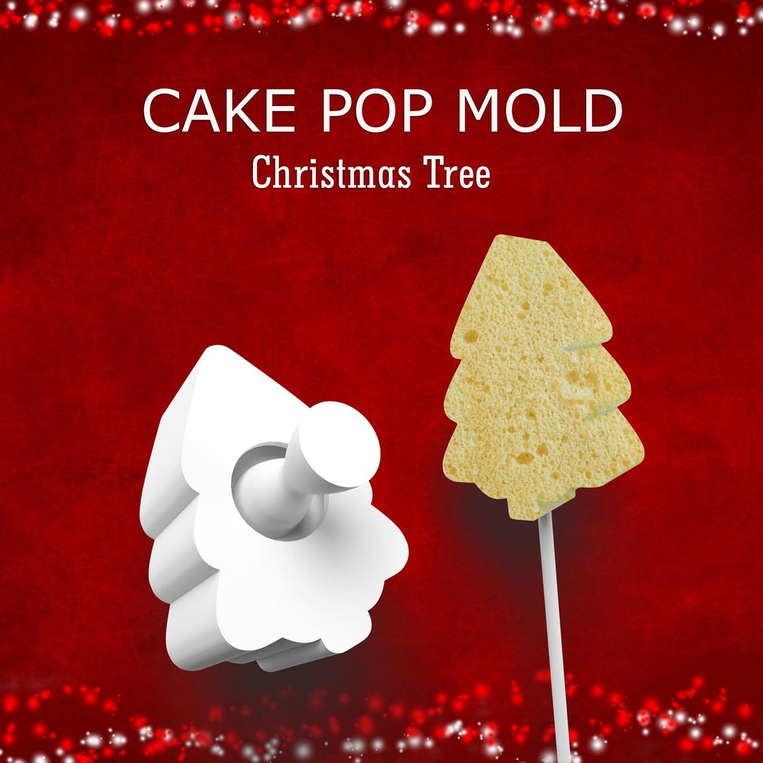Christmas Tree Cake Pop Mold: 2-piece Set With Pop Press Tool | Perfect ...